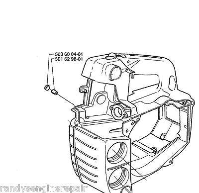 Husqvarna filter plug 503600401 + valve plug 501629801 fits model in d ...