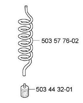 Husqvarna Chain Saw OEM Replacement Fuel Hose w/filter #581756202 ...